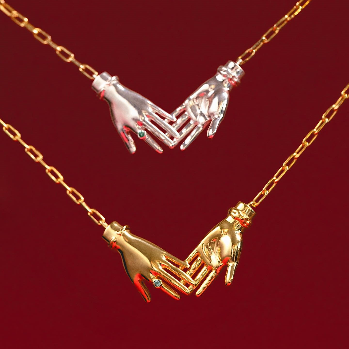 Hand-in-Hand Necklace – Tide To Tide Collection